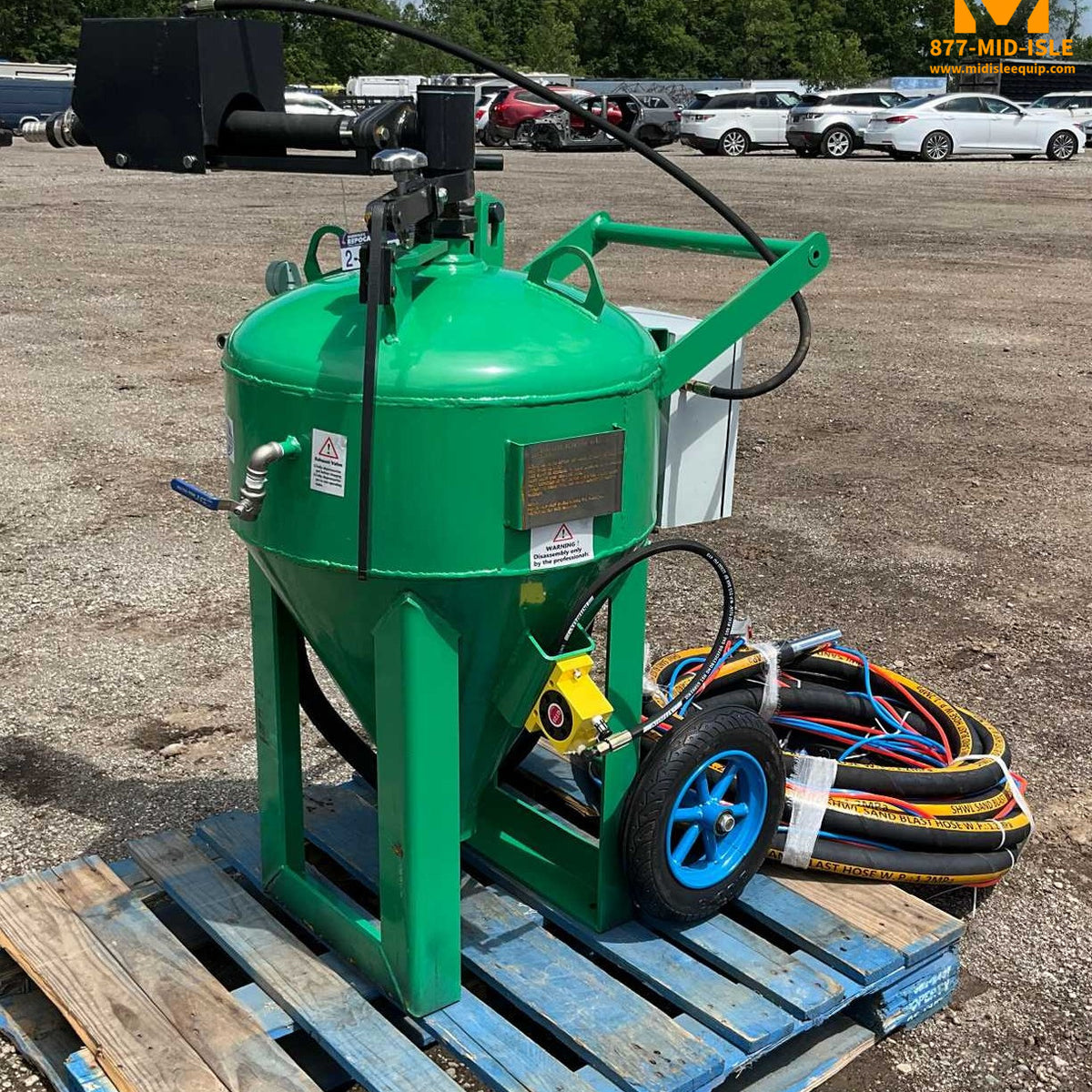 NEW JCT MOBILE DUSTLESS SAND BLASTER POT – Mid-Isle Equipment