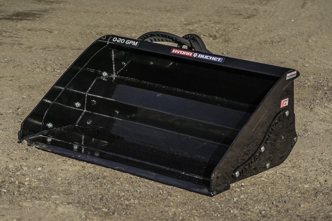 CMP HYDRA BUCKET FOR SKID STEER BUILT IN HARLEY RAKE – Mid-Isle Equipment