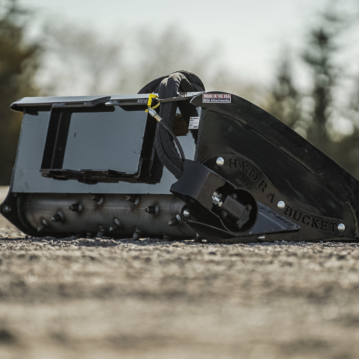 CMP HYDRA BUCKET FOR SKID STEER BUILT IN HARLEY RAKE – Mid-Isle Equipment