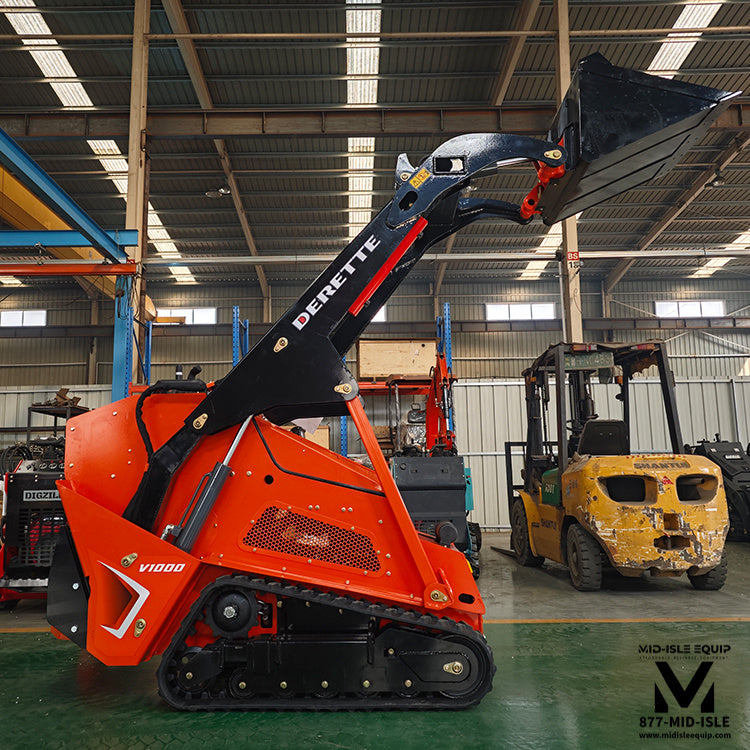 2025 DERETTE V1000 25HP KUBOTA DIESEL MINI SKID STEER – Mid-Isle Equipment